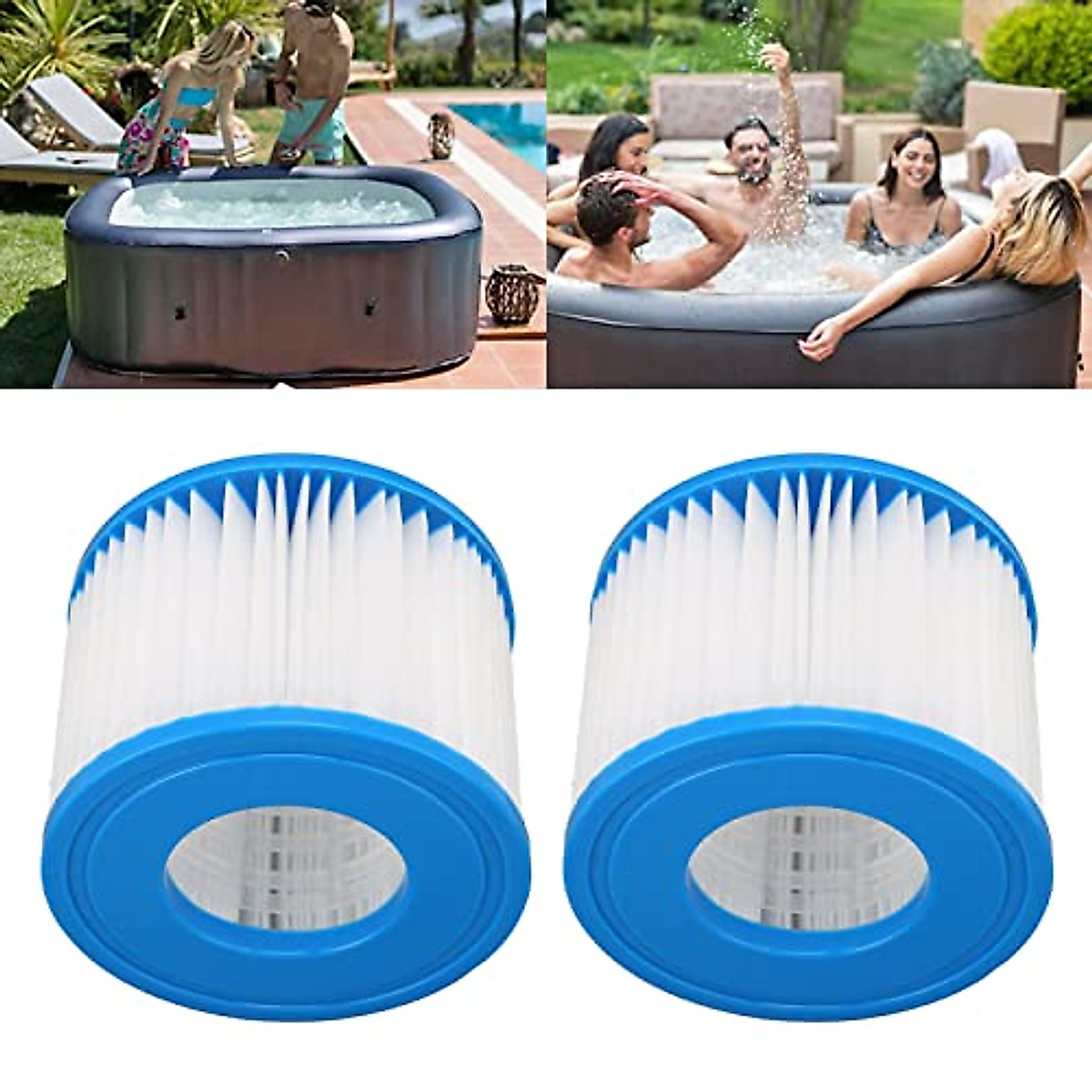 RvSky Garden kit 2pcs Children Swimming Pool Filter Spa Filter Replacement Cartridge Swimming Pool Accessories