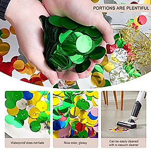 Black Confetti 5000 Pieces 1 Inch Table Confetti Glitter Dots for Wedding Baby Shower Birthday Party Table Decorations(1.76 OZ)