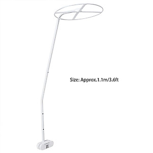 Weiyirot Net Stand, Adjustable Crib Canopy Holder, Clip-on Net Holder Support Bracket Mounting Rack Accessories for Home Crib Cot Bed, Easy Assembly & Installation