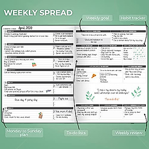 Clever Fox Planner PRO – Weekly & Monthly Life Planner to Increase Productivity, Time Management and Hit Your Goals – Organizer, Gratitude Journal – Undated, 1 Year – Softcover, 8.5x11″ (Forest Green)