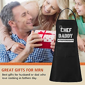 SELORY Christmas Funny Gifts for Dad,White Elephant Gifts for Dad From Daughter Son Wife,Cool Apron Gifts for Husband,Funny Gifts for Men,Birthday Gifts for dad Husband,BBQ Apron Dad Gifts for Men
