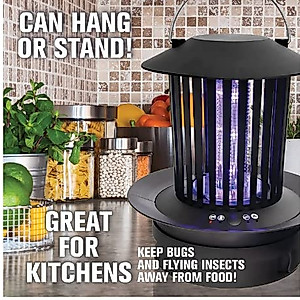 Double Zapper 18W by Bell+Howell Plug-in Electric Bug Killer, Zaps Flies, Mosquitoes, Ants/Bait and Heat Kills Cockroaches As Seen On TV 8.5”