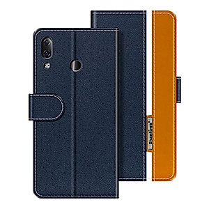 MILEGAO for Lenovo Z5 Flip Cover, Magnetic Buckle Multicolor Business PU Leather Phone Case with Card Slot, for Lenovo Z5 6.2 inches