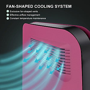 Plates for Disc Edition, Faceplate with Cooling Vents, Anti-Scratch Dustproof Protective Cover Plates for PS5 Disc Edition (Cosmic Red)