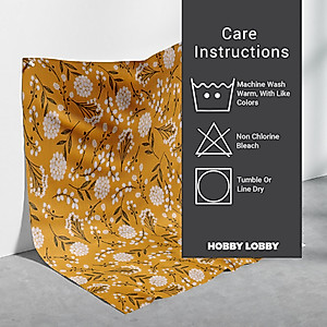 Mustard Woodland Cotton Apparel Fabric (1 Yard) – Printed Sewing Fabric by The Yard – Lightweight Precut Fabric for Sewing Clothes, Homeware, & Other Accessories – DIY Craft Fabric