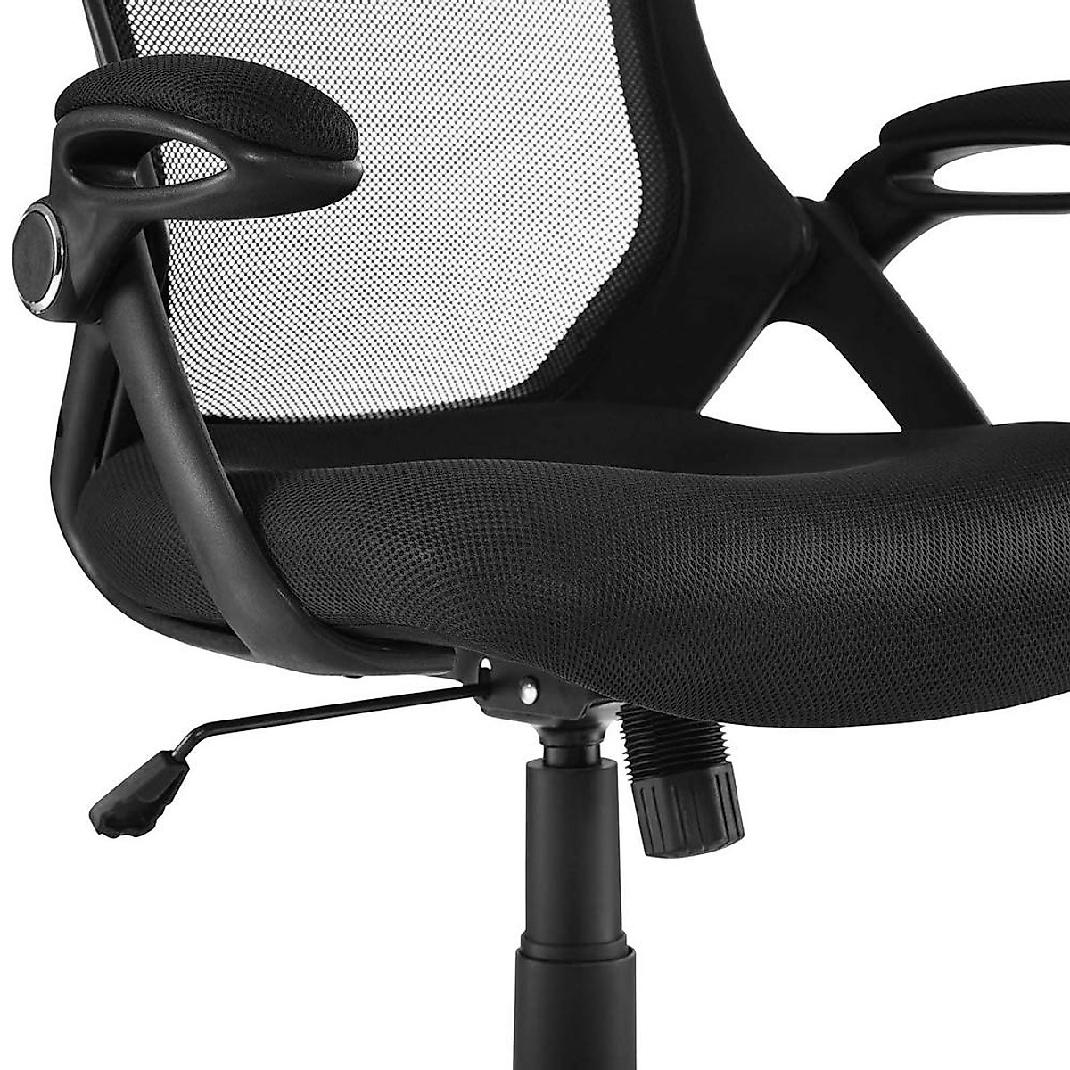 Modway Assert Mesh Adjustable Swivel Computer Desk Office Chair In Black