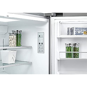 Fisher & Paykel Series 7 RF203QDUVX1 36 Inch Freestanding Counter Depth Quad Door Refrigerator Freezer with 18.9 Cu. Ft. Capacity, Ice Maker, Water Dispenser, Variable Temperature Zone, Touch Control