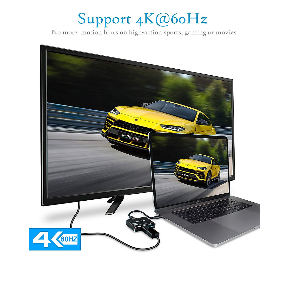 USB C to HDMI Adapter(4K@60Hz) PC-Like Experience for Galaxy S8/S8 Plus/S9/S9+,Note 8, Note 9, Nintendo Switch, Dock for MacBook Pro, Chromebook Pixel and More