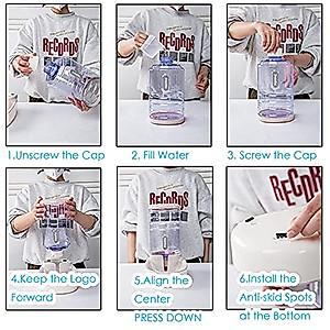 kathson Automatic Cats Dog Water Dispenser for Kitten Puppy Large Small and Medium-Sized Pet Feeding and Drinking, 1 Gallon