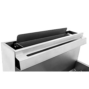 Atosa CookRite ATFS-40-NG 40 lbs Free Standing Floor Fryer with Temperature Control | 3 Cast-Iron Vertical Burner Tubes | 2 Removable Frying Baskets | Stainless Steel, 102,000 BTU, Natural Gas (NG)