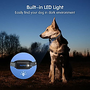 PATPET Dog Shock Collar 3000FT Electric Dog Training Collar with Remote Dog Clicker Include Rechargeable & IP67 Waterproof E Collar, Beep Vibration Shock Collar for Small Medium Large Dog (10-130lbs)