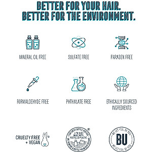 Moisturizing & Hydrating Conditioner for Dry Hair & Scalp. Deeply Nourishes, Detangles & Repairs Damaged, Colored, Curly & Frizzy Hair. Peta-approved, Vegan & Cruelty-Free. Sulphate & Paraben Free.