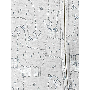 Simple Joys by Carter's Unisex Babies' Cotton Footed Sleep and Play, Pack of 3, Llama/Rainbow/Bear, 0-3 Months