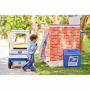 Kid Trax USPS Play Tent for Kids, Tent House for Kids, Large Front and Rear Openings, Mail Collection Box, Includes Carrying Case, Mail Truck or Carrier Accessory, Kids Play House, Post Office Toys