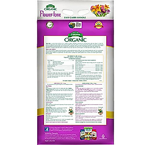 Espoma Organic Flower-tone 3-4-5 Natural & Organic Plant Food; 18 lb. Bag; Organic Fertilizer for Flowers, Annuals, Perennials & Hanging Baskets. Blossom Booster