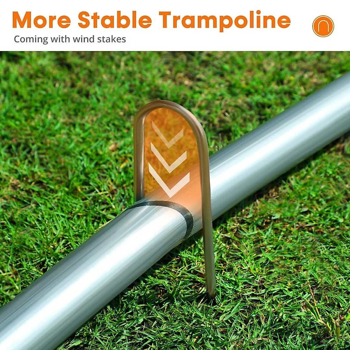 ORCC 1200LBS Weight Capacity 16 15 14 12 10ft Trampoline for Kids and Adults Outdoor Trampolines with Safety Enclosure Net Wind Stakes Non-Slip Ladder