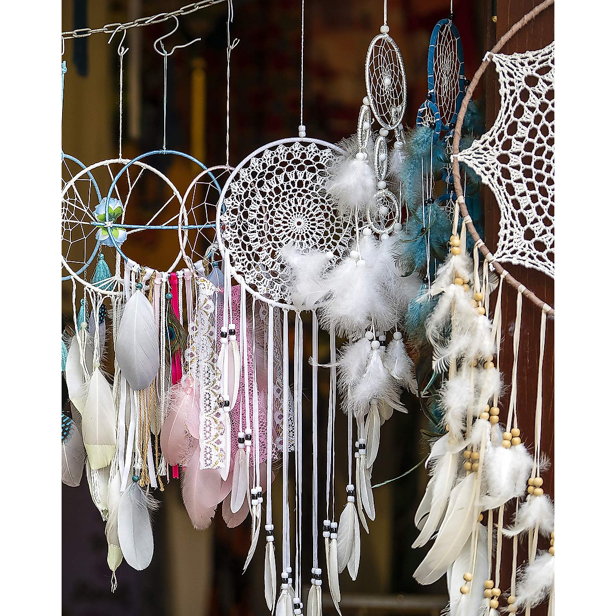 Sntieecr 9 PCS 3 Sizes Metal Floral Hoop Wreath Macrame Silver Hoop Rings for DIY Floral Macrame Hoop, Wedding Decorations, Dream Catcher and Wall Hanging Crafts (6 / 8 / 10 inch)