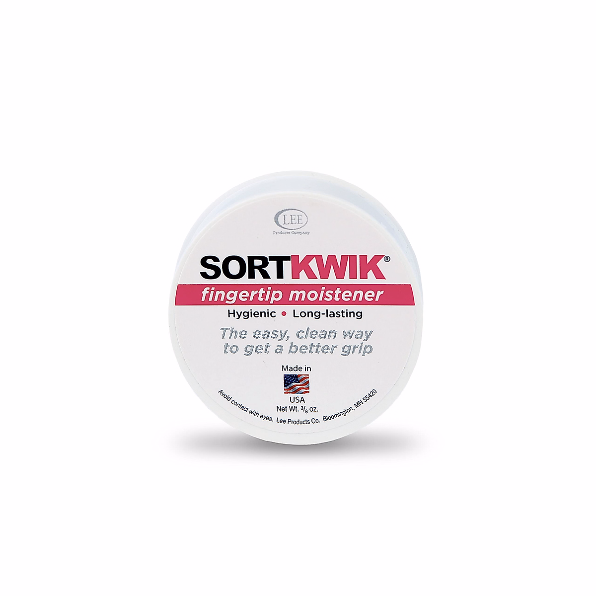 LEE 20053 Sortkwik Fingertip Moisteners, 3/8 oz, Pink (Pack of 3)
