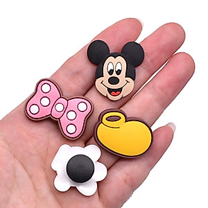 Disney Mickey Mouse Duck Shoe Charms Pack for Croc,Shoe Decoration DIY Multi-Item Party Favor Packs Gifts for Boy and Girl