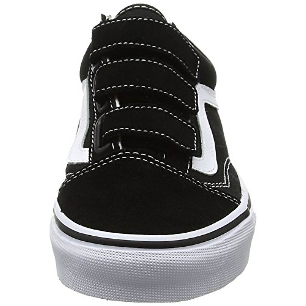 Vans Men's Low-Top Trainers, Black Black True White Suede Canvas, 44.5
