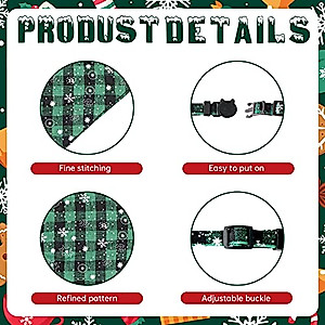 Christmas Dog Bandanas 3 Pack, Elk and Santa Bandana, Reversible Triangle Scarves for Dogs Cats Pets, Premium Durable Fabric, Adjustable Fit