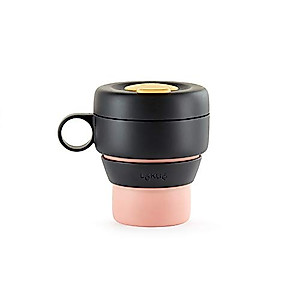 Lekue Go, 11.8 fl. oz. Reusable Travel Mug, 11.8oz, Coral