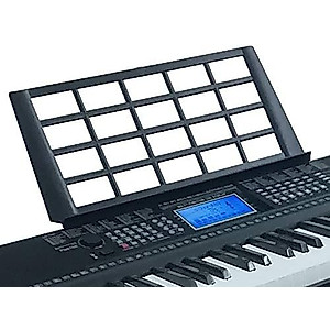 Technical Pro 61 Keys Electric Piano Learning Keyboard Bundle with Seat, Stand and Mic, 3x Learning Mode, Built In Speaker Headphone, LCD Display, LED Lights, Seat/Stand Included, USB, Wired Mic