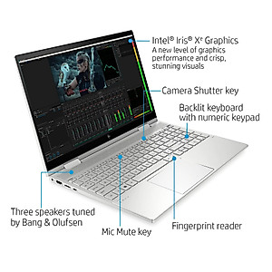 HP Envy 2-in-1 15.6" FHD Touch x360 Laptop - Intel Core i5-1135G7 - Intel Iris Xe Graphics - Windows 10-16GB RAM - 1TB SSD - Fingerprint Reader - w/HDMI Cable