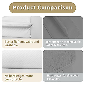 JZHLLA 10"X76" Bed Bridge Twin to King Bed Converter Kit, Bed Gap Pad Combine Twin Beds to King Mattress Bed Bridge Connector for Adjustable Bed with Washable Cover(76in×10in)