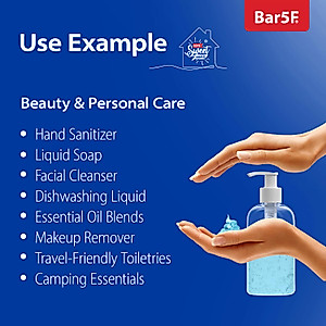 Bar5F Plastic Bottles with Pump Dispenser, 8 oz | Leak Proof, Empty, Clear Refillable, BPA Free for Body Wash, Moisturizer, Face Cream, Liquid Soap | Black & White Pumping Caps | Set of 2