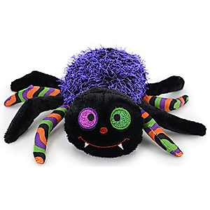 Gitzy 7" Plush Halloween Stuffed Animal Cute Spider (Purple)