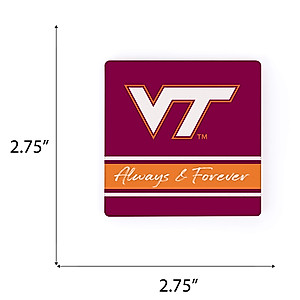 P. Graham Dunn Virginia Tech Always and Forever 2.75 x 2.75 MDF Wood Refrigerator Magnet