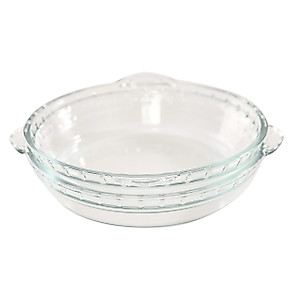 Home-X Pie Bakeware Set of 2, Glass Baking Accessories, 7” Dessert Pie Plates