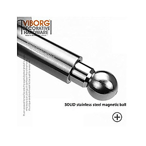 VIBORG Deluxe Solid Sus304 Stainless Steel Extra-Thick Casting Heavy Duty Adjustable Powerful Floor or Wall Mount Mounted Magnetic Doorstops Door Stopper Door Stop (1)