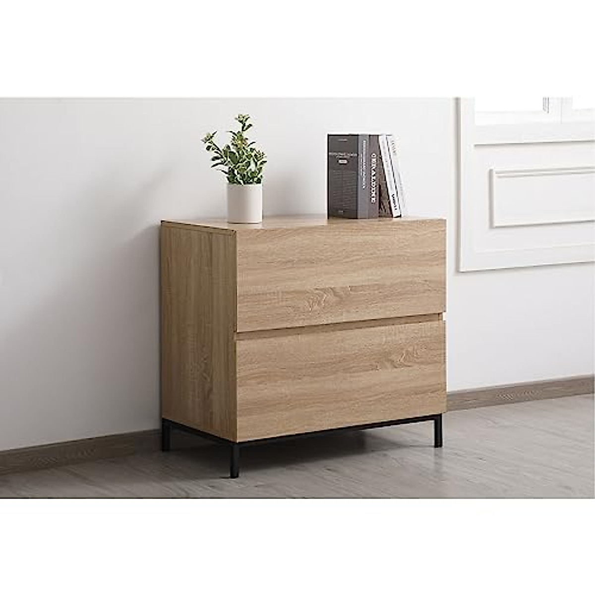 Elegant Decor 32 inch lateral File Cabinet in Mango Wood