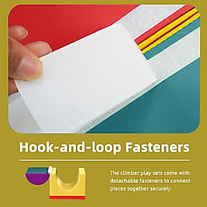 KORIMEFA 5-Piece Soft PU Leather Toddlers Climbing Toys, Baby Foam Climbing Blocks for Toddlers, Foam Play Gym Climbing Structures for Toddlers 3, Indoor Climb and Crawl Activity Play Set