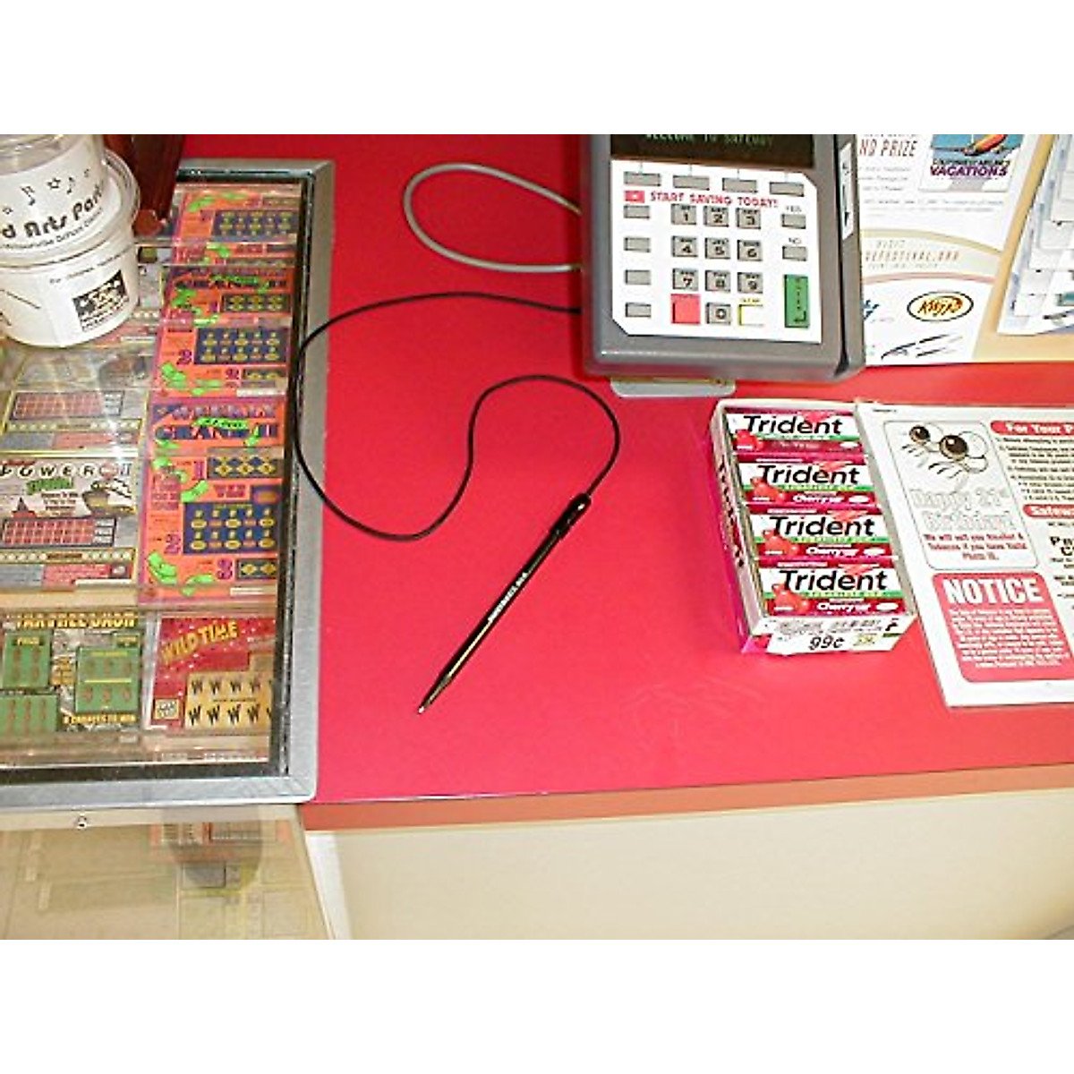 THE ORIGINAL PEN LEASH - COUNTER PEN WITH 36" PARACORD LEASH - SINCE 1989