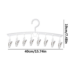 Clip & Drip Hangers, 3 Clothes Drying Hanger with Clips, Rotating Bra-Hanger-Space-Saving for Closet, Underwear and Socks Drying Rack Clip Set for Drying Socks, Towels, Underwear, Diapers