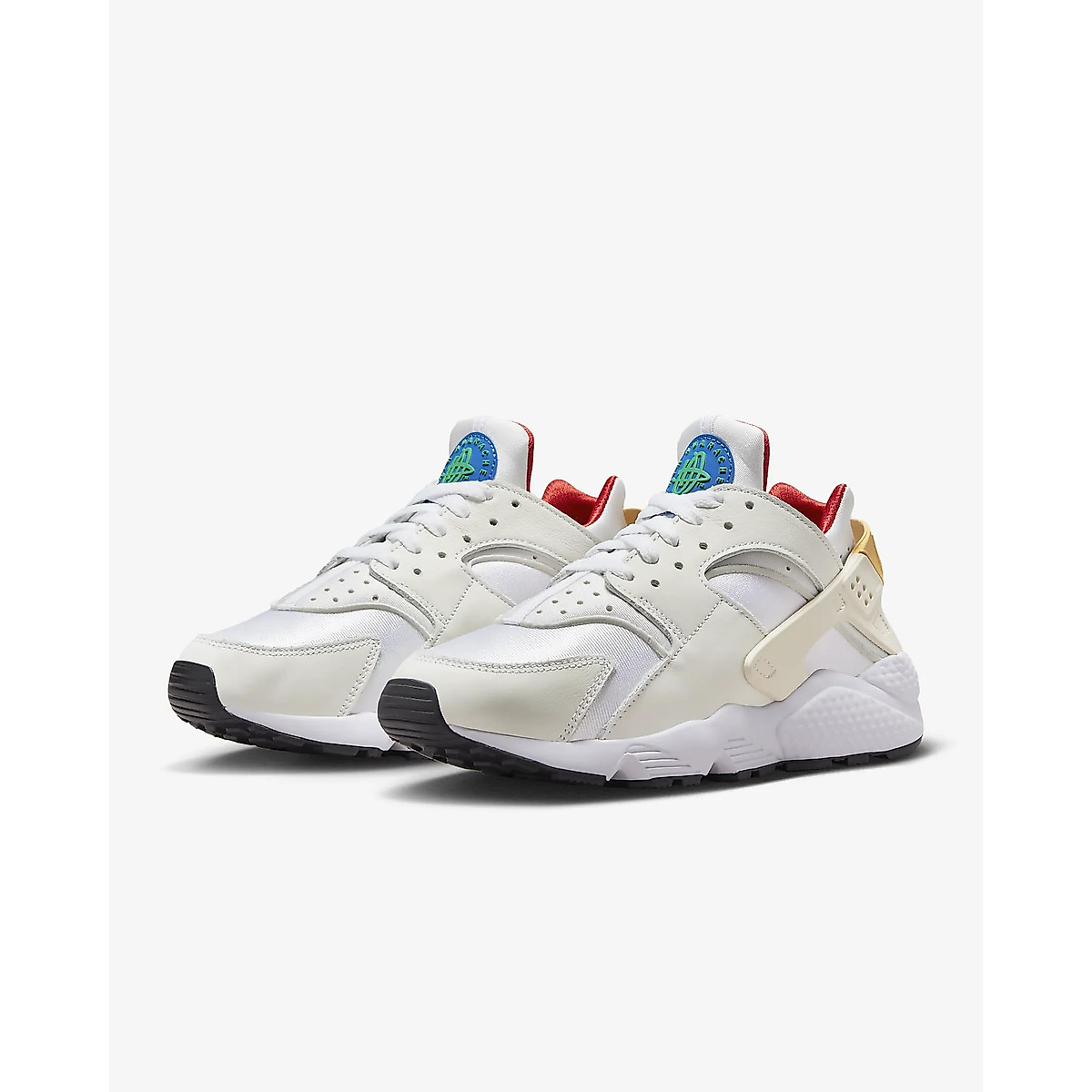 Women's AIR Huarache - Size 7 US - White/Green Topaz Gold
