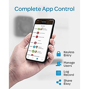 Smart Lock, ULTRALOQ U-Bolt with Bridge WiFi Adaptor, 5-in-1 Keyless Entry Door Lock with WiFi, App, Bluetooth and Keypad, Smart Door Lock, Smart Deadbolt, ANSI Grade 1 Certified- Black