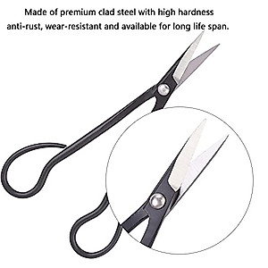 WNSC Bonsai Scissors, High Hardness Garden Scissors Garden Bonsai Tool Anti-Rust for Pruning