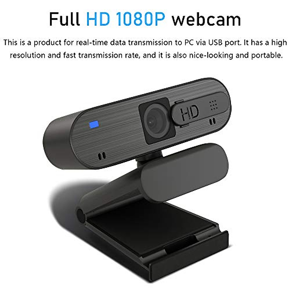 2021 Upgraded Webcam with Dual Microphone, 1080p FHD Pro Streaming USB Video Camera, Plug and Play, Privacy Cover, for Window Mac OS Computer, for Online Class, Conference, Gaming (Pro Webcam)