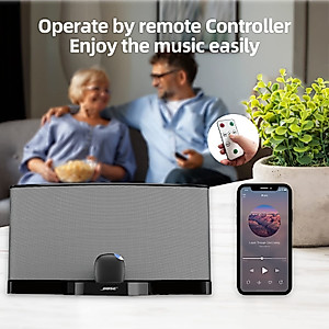 YOCOWOCO Aptx Bluetooth 5.0 Adapter Receiver for Bose Sounddock, 30 pin iPod iPhone and Other 30 pin Music Docking Station(Not for Cars and Motorcycles) (Black)