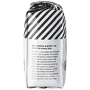 AmazonFresh Donut Cafe Whole Bean Coffee, Medium Roast, 12 Ounce (Pack of 3)