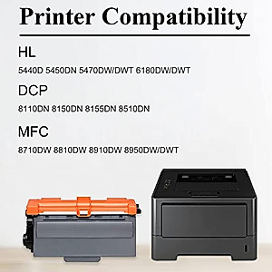 High Yield TN-750 2 Pack Black Toner TN750 Toner Cartridge Compatible Replacement for HL-5440D 5450DN 5470DW DCP-8110DN 8150DN 8155DN MFC-8710DW 8810DW 8910DW Printer, by EAXIUE