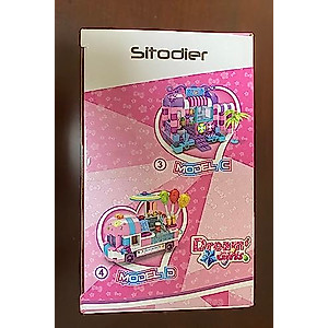 Sitodier Girls Building Blocks Toys 638 Pieces 4 Models Princess Building Bricks Toys for Kids STEM Construction Play Set Toy Best Gifts for Girls Age 6-12 Birthday Christmas