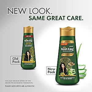 KESH KING Anti Hairfall Shampoo | with Ayurvedic Herbs & Aloe Vera | Provides Healthy Nourished Scalp | for Shiny Smooth Hair | 11.49 Fl Oz/340ml