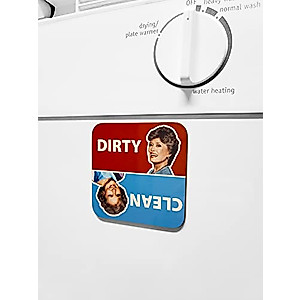 Blanche Rose Dirty Clean Dishwasher Magnet