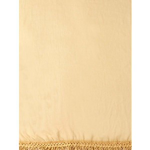 DUPATTA BAZAAR Woman's Beige Chiffon Dupatta