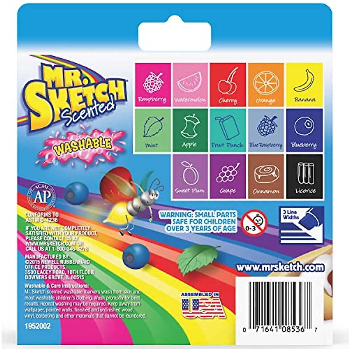 Mr. Sketch® Scented Markers, Chisel Point, Assorted, Pack Of 14